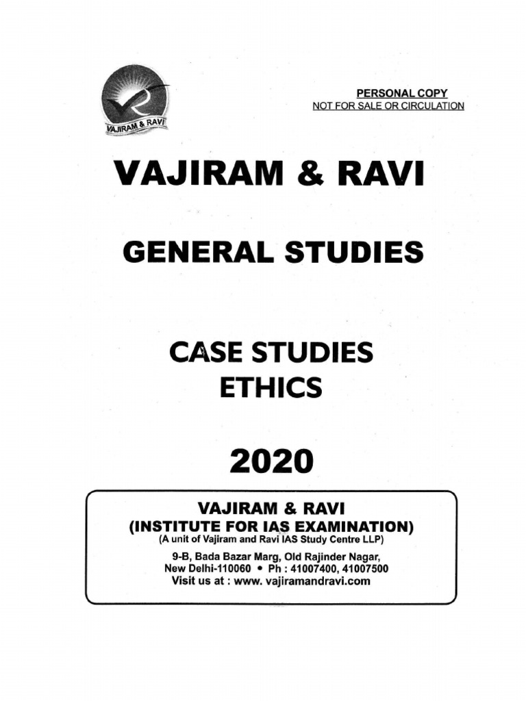 Ethics-Case Studies | PDF