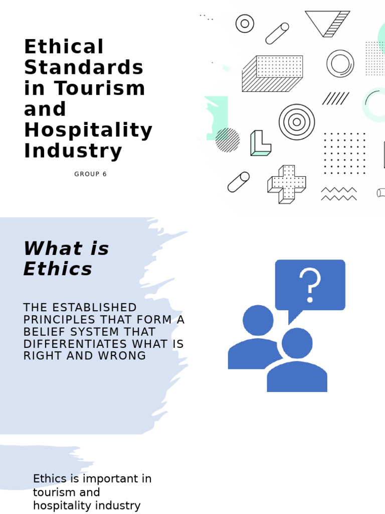 Ethical Standards in Tourism and Hospitality Industry | PDF | Integrity ...