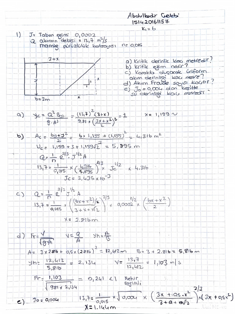 Su Yapıları 1 Quiz 5 Eki 2022 | PDF