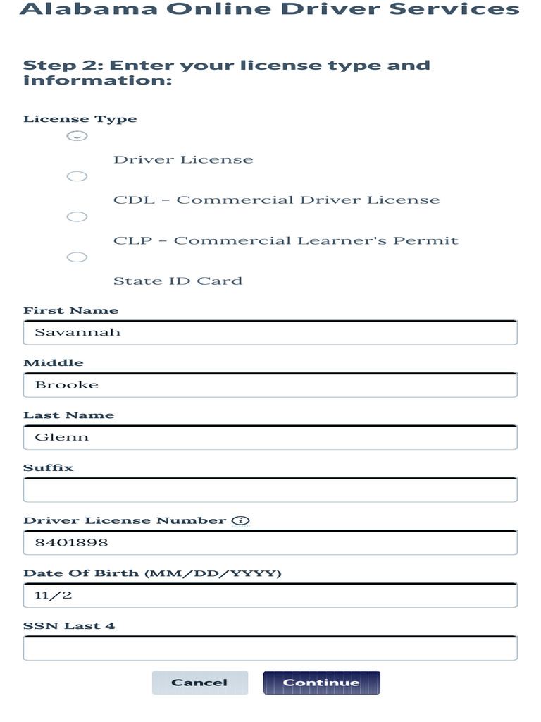 Alabama Driver License Renewal | PDF
