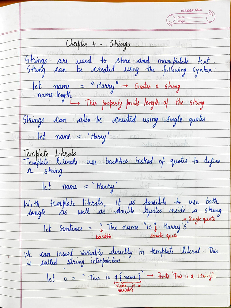 JS All in One Notes-17-20 | PDF