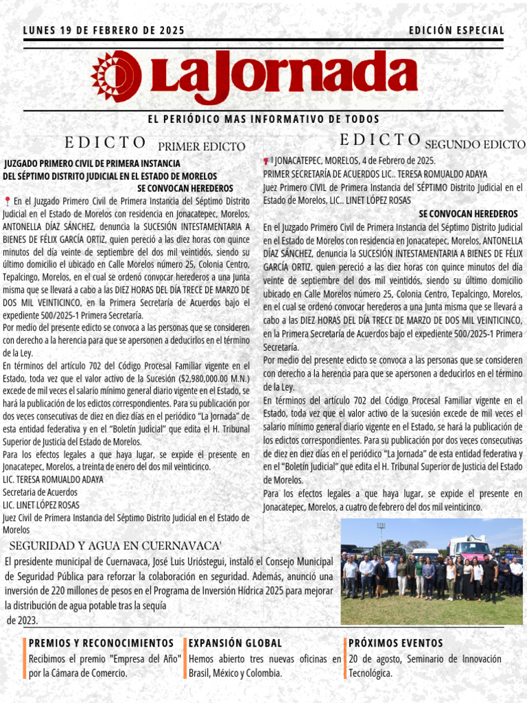 Periódico Edicto | PDF | Estado de los Estados Unidos | Gobierno