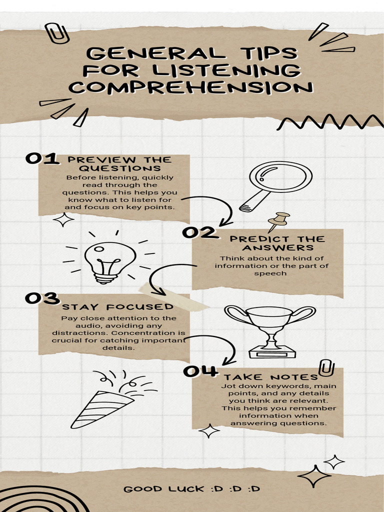 Listening Comprehension Tips | PDF