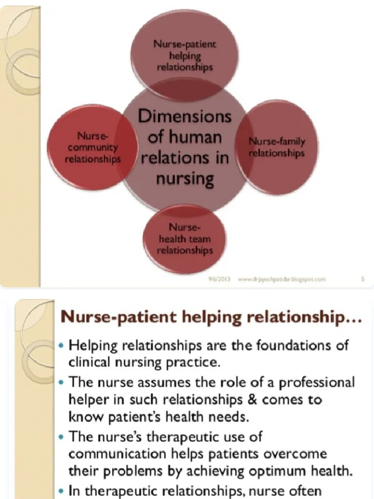 Dimension of Human Relation in Nursing | PDF