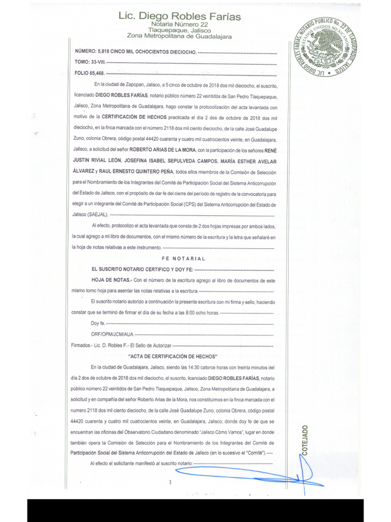 Fe Notarial 2018 | PDF