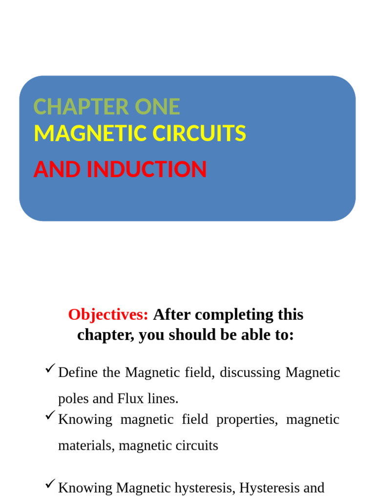 Magnetic Circuits and Induction Basics | PDF | Magnetic Field | Electromagnetic Induction