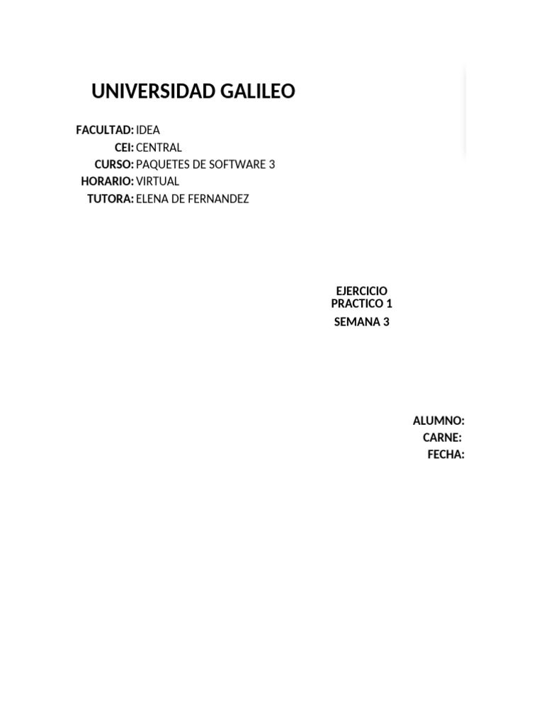 Ejercicio Practico 1 | PDF