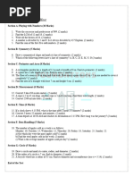 Class 4 Math Question Paper | PDF