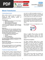Blood Transfusion Request Form | PDF | Blood Transfusion | Tissue (Biology)