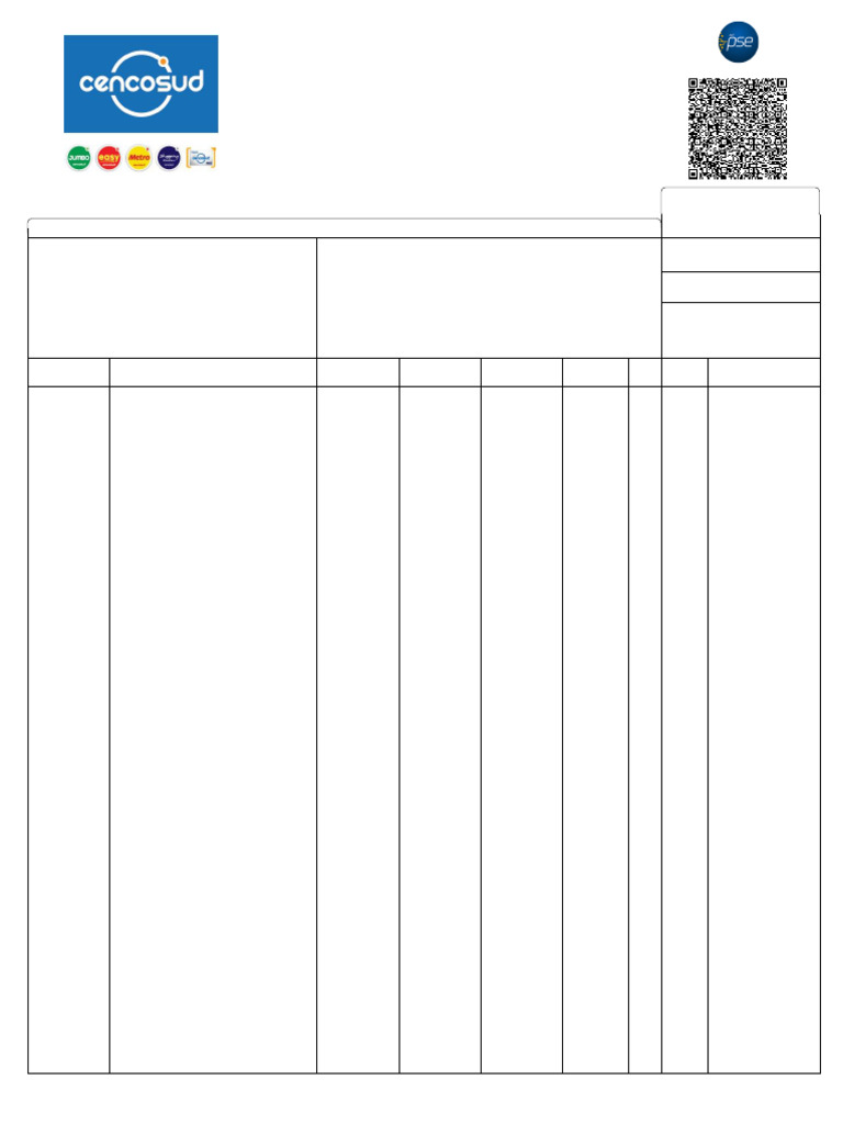 1, Cencosud Colombia SA - FV 1201068 - $ 720.400 - Ene 1 de 2024 | PDF ...