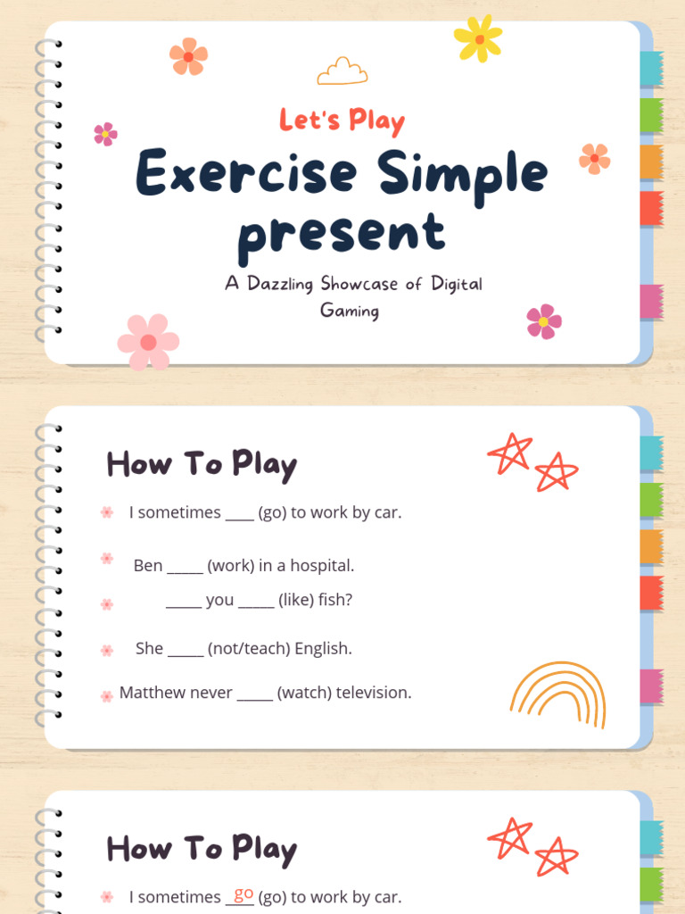 Simple Present Exercises | PDF