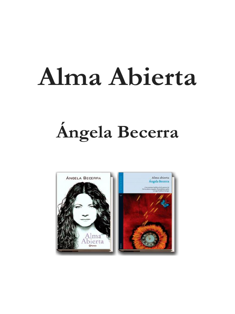 Alma Abierta: Poesía de Ángela Becerra | PDF