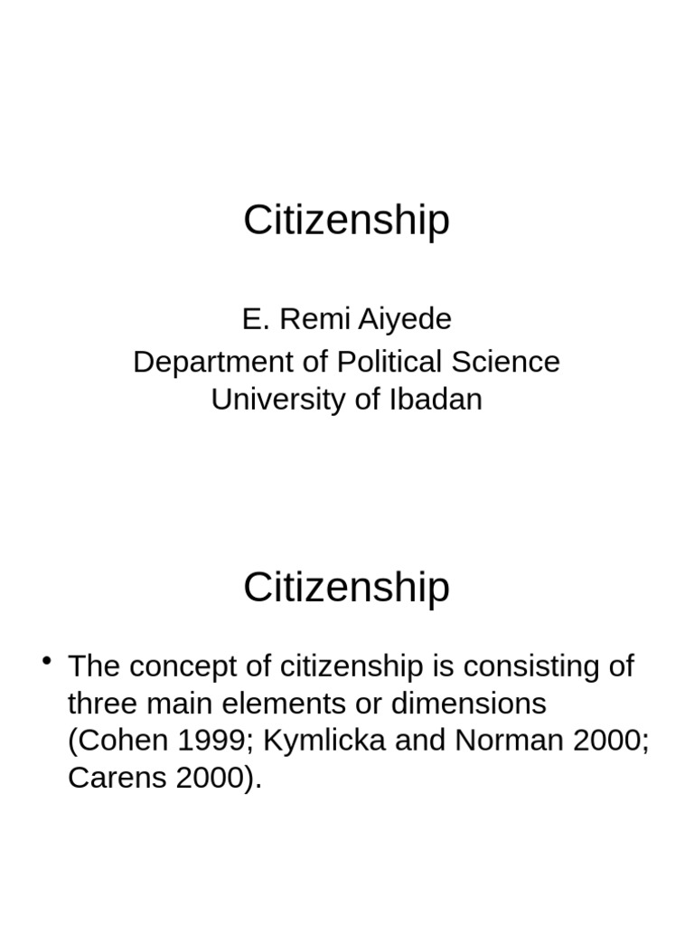 Understanding Citizenship Concepts | PDF | Citizenship | Justice