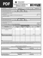 BIR Form 2307 Updated AUG 2023 | PDF | Payments | Taxes