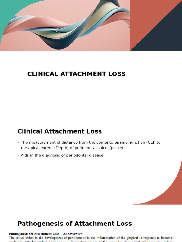 Clinical Attachment Loss | PDF | Periodontology | Medical Specialties
