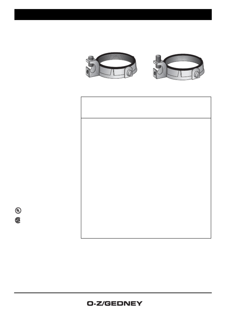 Oz Gedney Insulated Bushing With Ground | PDF | Building Materials ...