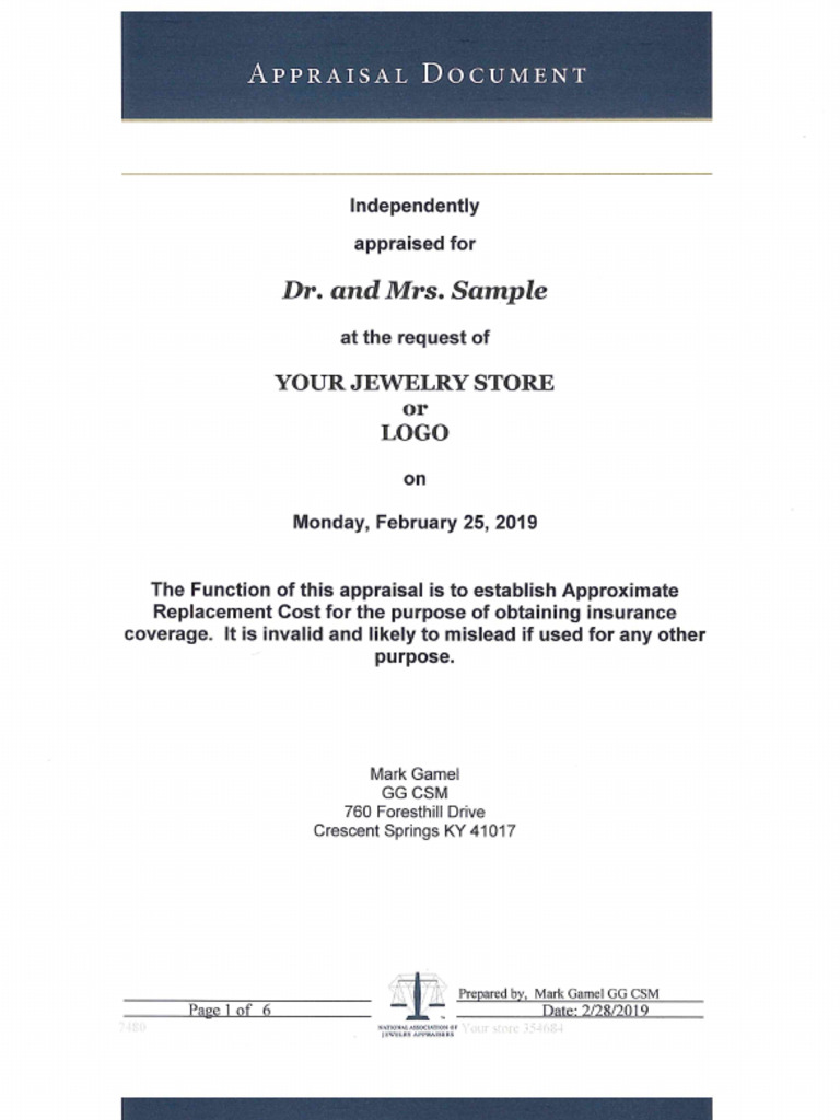 Sample Appraisal | PDF