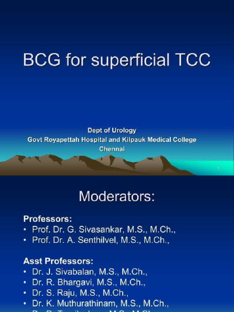 BCG For Bladder Carcinoma | PDF