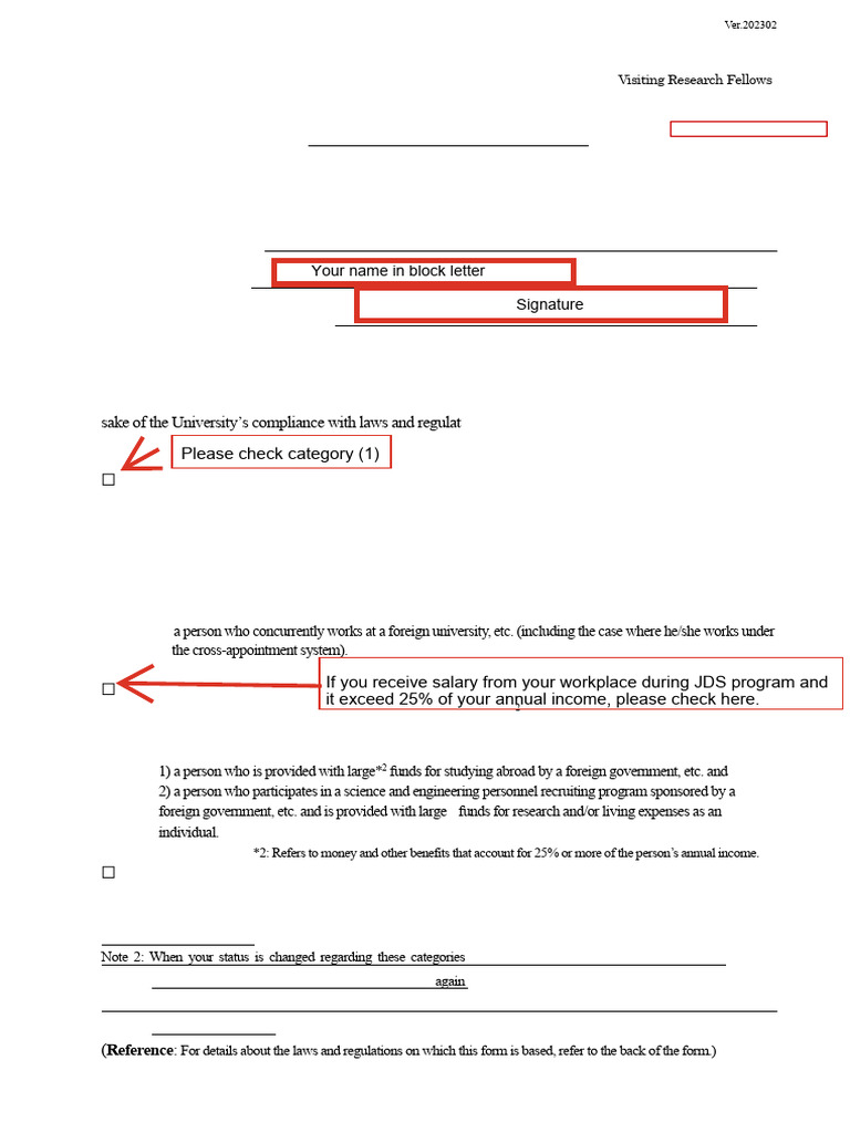 [Guideline] Self-Declaration on Specific Categories | PDF | Foreign ...