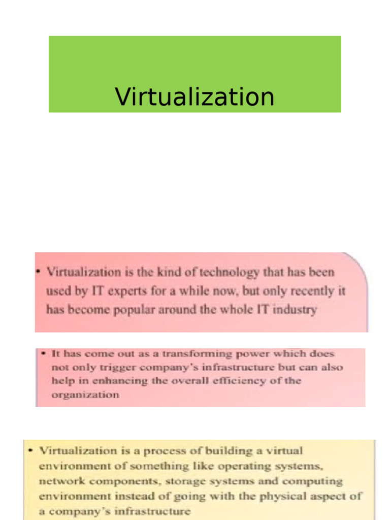 Virtualization | PDF