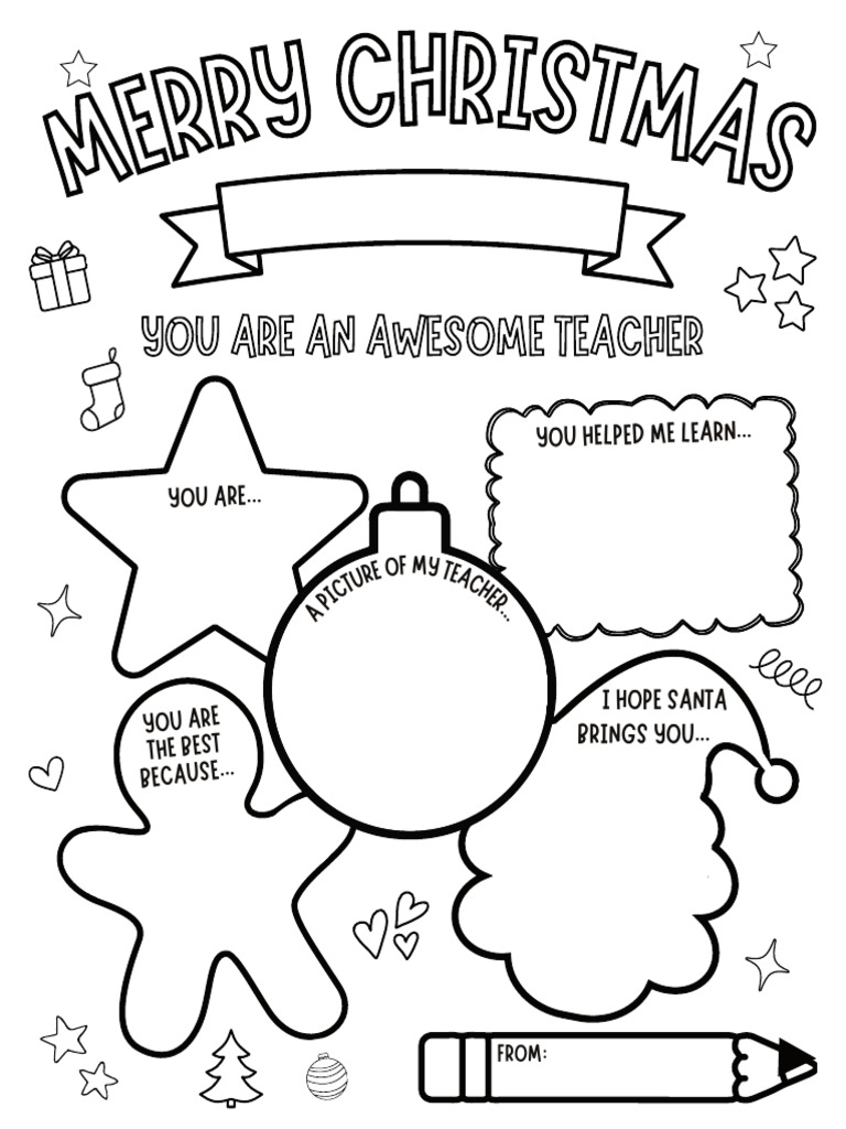 Teacher Appreciation Holiday Card | PDF