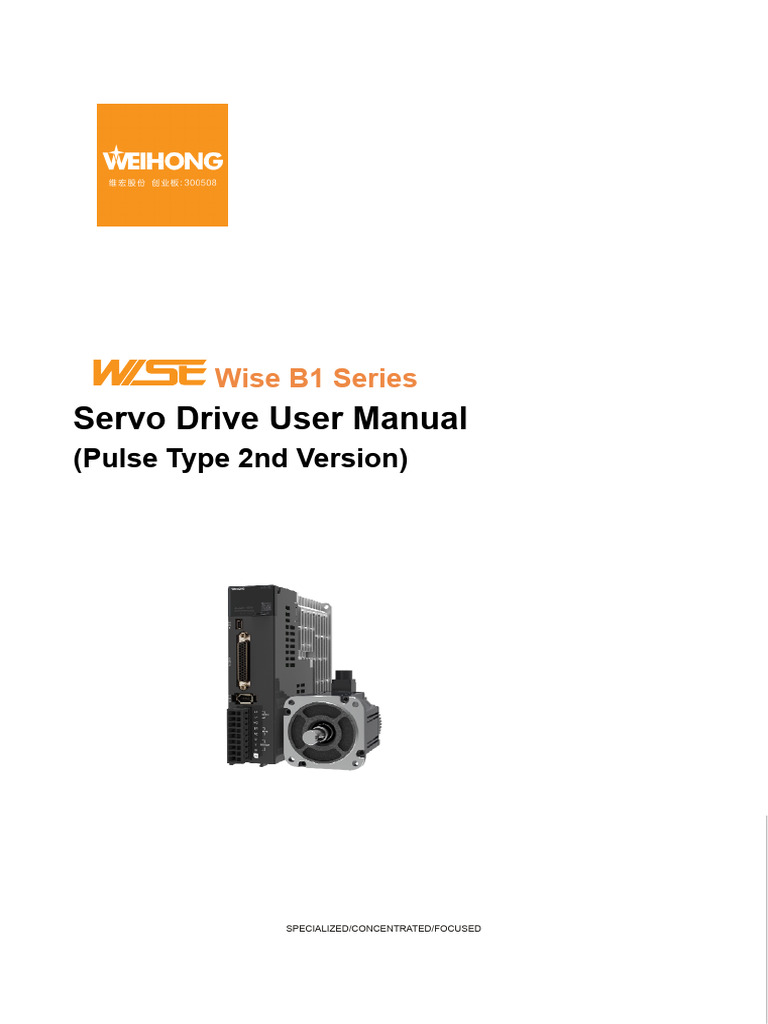 Wise WSD-B1 Series Servo Drive User Manual (Pulse Type 2nd Version) - R2 - en | PDF | Vacuum ...
