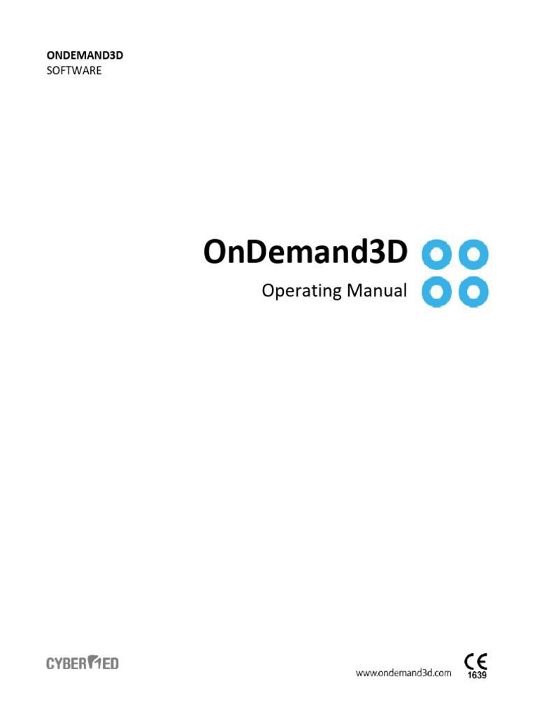 ENG OnDemand3D Application Manual Eng v.1.0.11.1007 240308 | PDF | Graphics Processing Unit ...