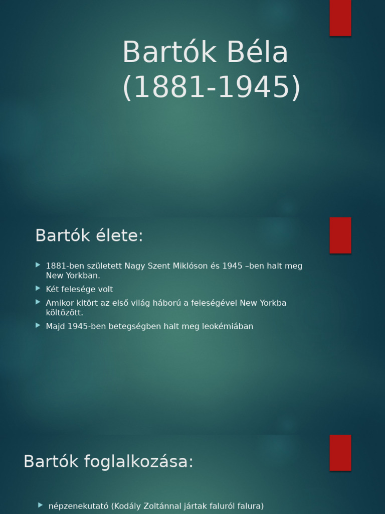 Bartók Béla (3) | PDF