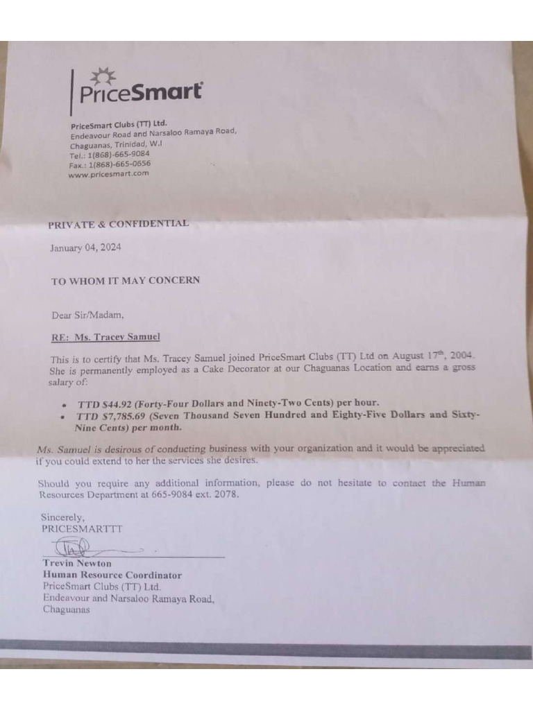 Job Letter | PDF