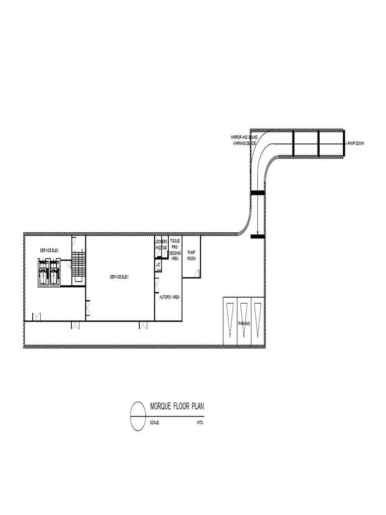 Morgue Floor Plan and Service Areas | PDF
