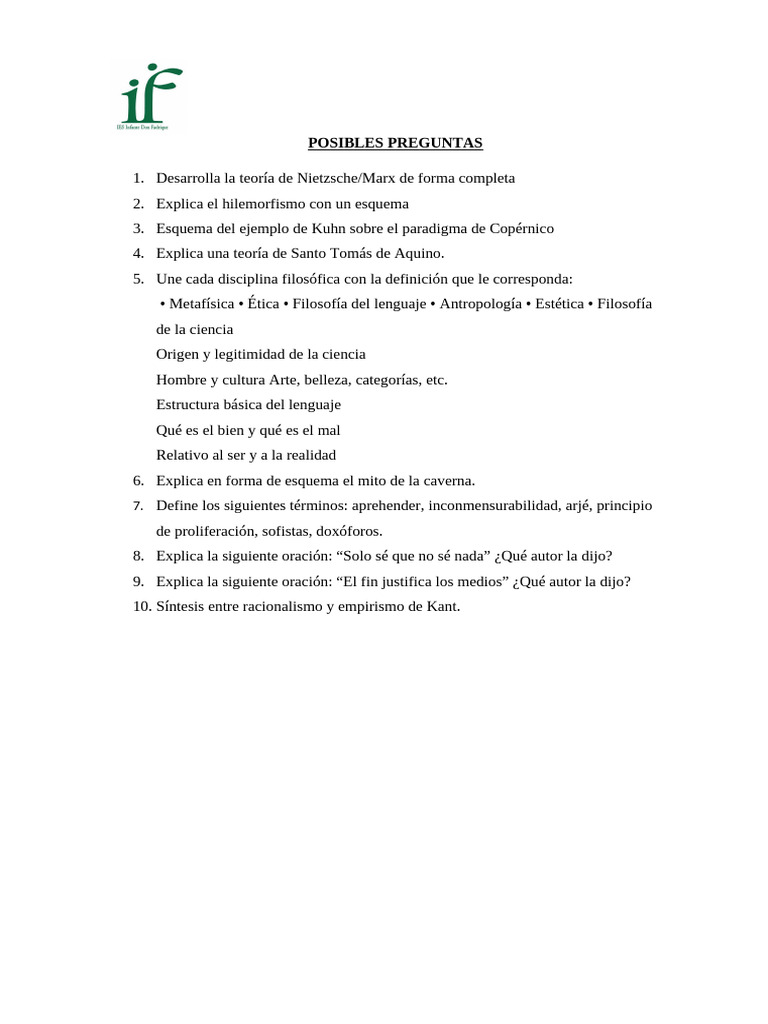 Preguntas Filosóficas y Teorías Clave | PDF