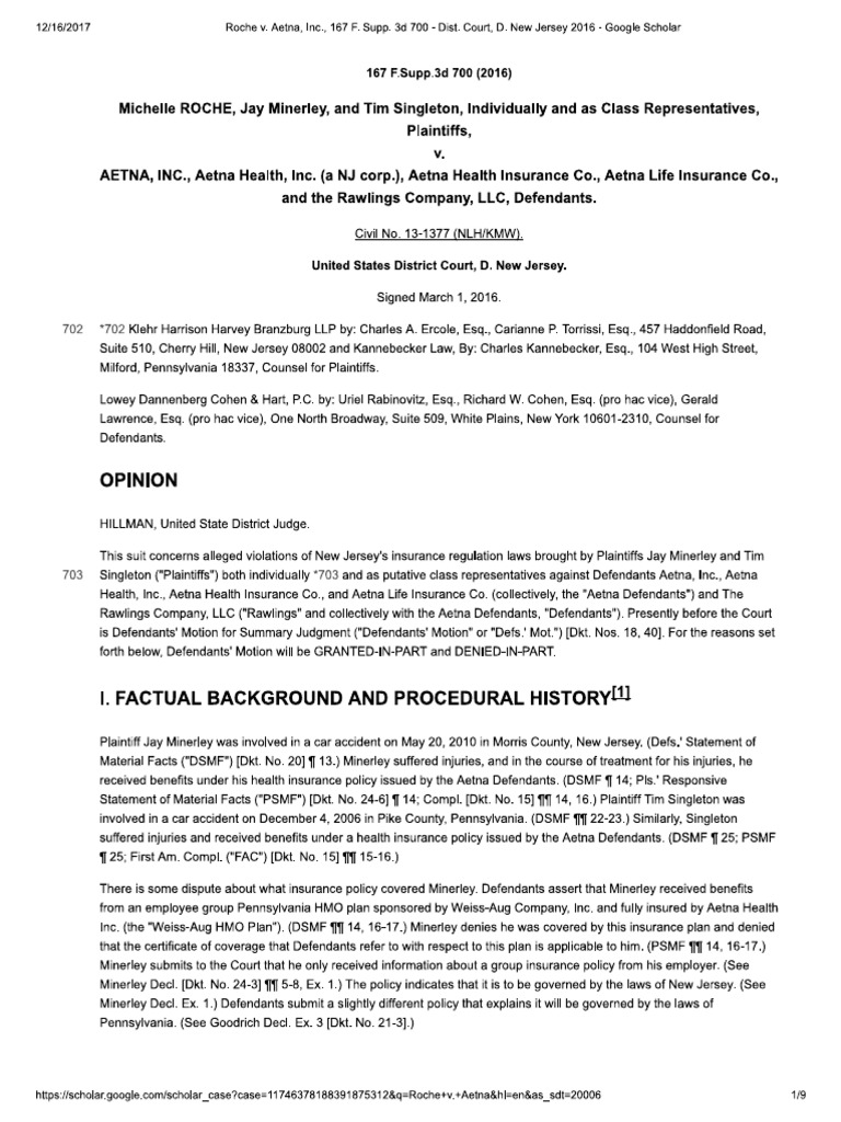 New Jersey - Case Law | PDF