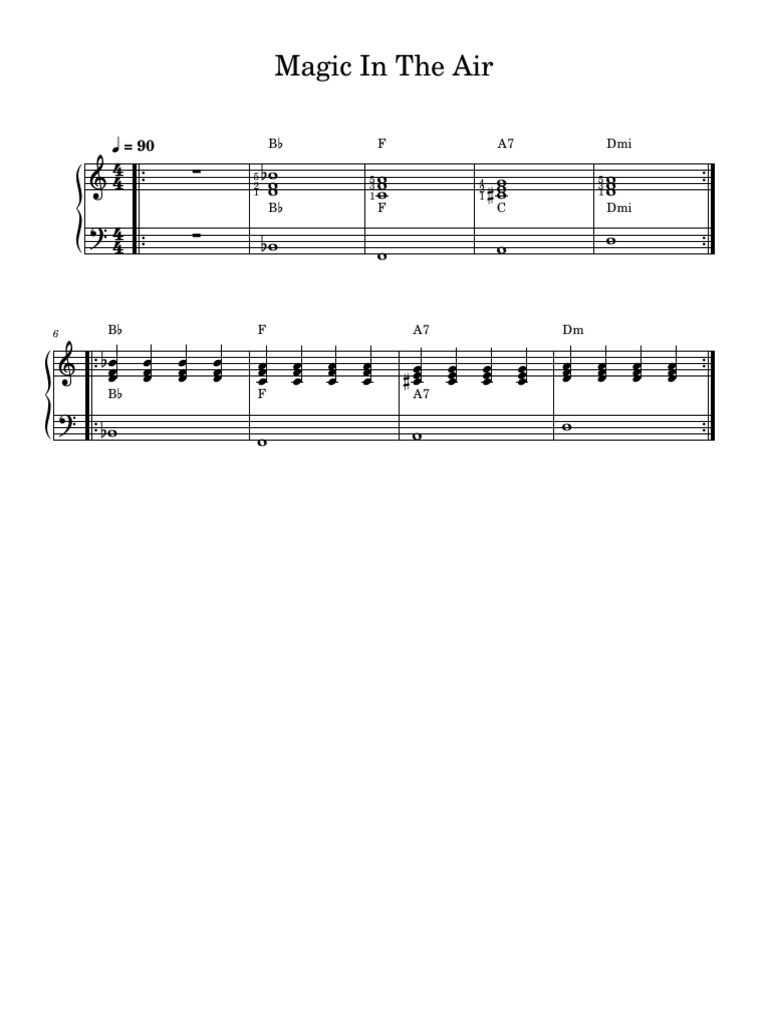 Magic In The Air: Chords & PDF Guide | PDF