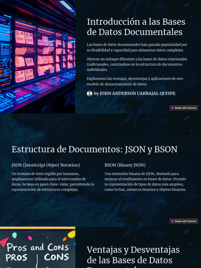 Introduccion-a-las-Bases-de-Datos-Documentales | PDF | Bases de datos | Computación en la nube