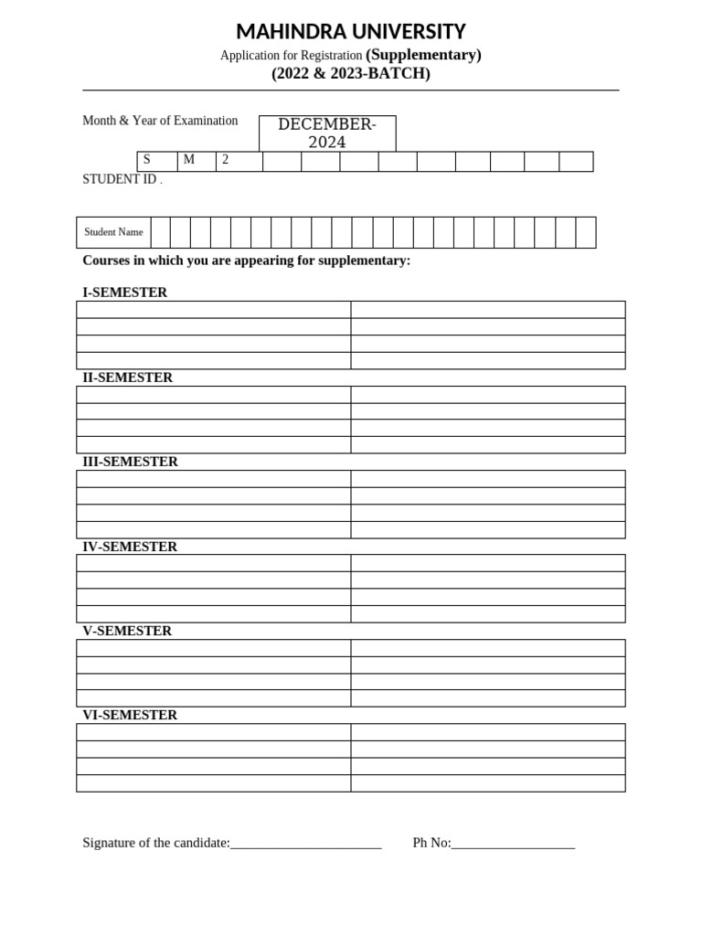 Supplementary Form | PDF