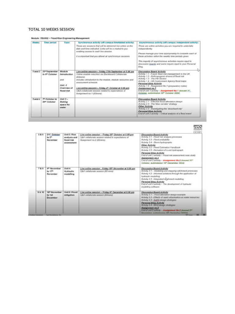 10-Week Program Overview | PDF