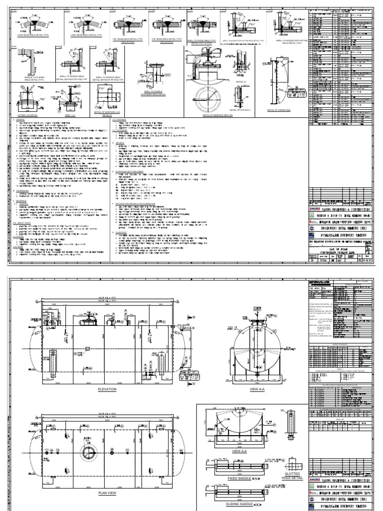 Bridge and Roof Tank Drawing | PDF | Industrial Processes | Mechanical Engineering