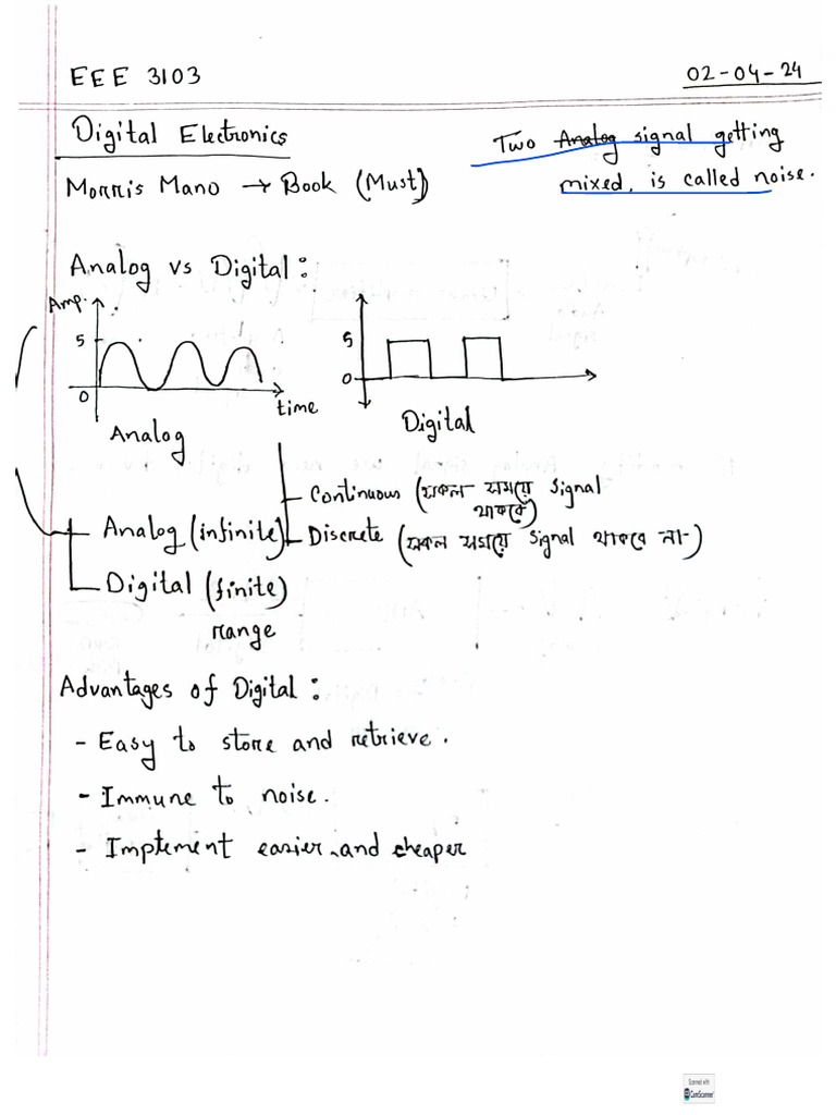 EEE 3103 DLD Note - Section B | PDF