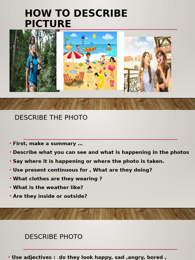 How To Describe Picture | PDF