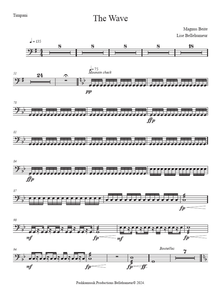 The Cave 2024 - Timpani | PDF