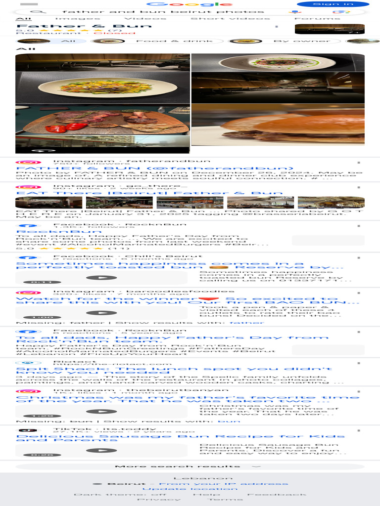 Father and Bun Beirut Photos - Google Search | PDF | Cooking | Foods