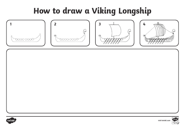 T TP 1641305381 How To Draw A Viking Long Ship - Ver - 1 | PDF
