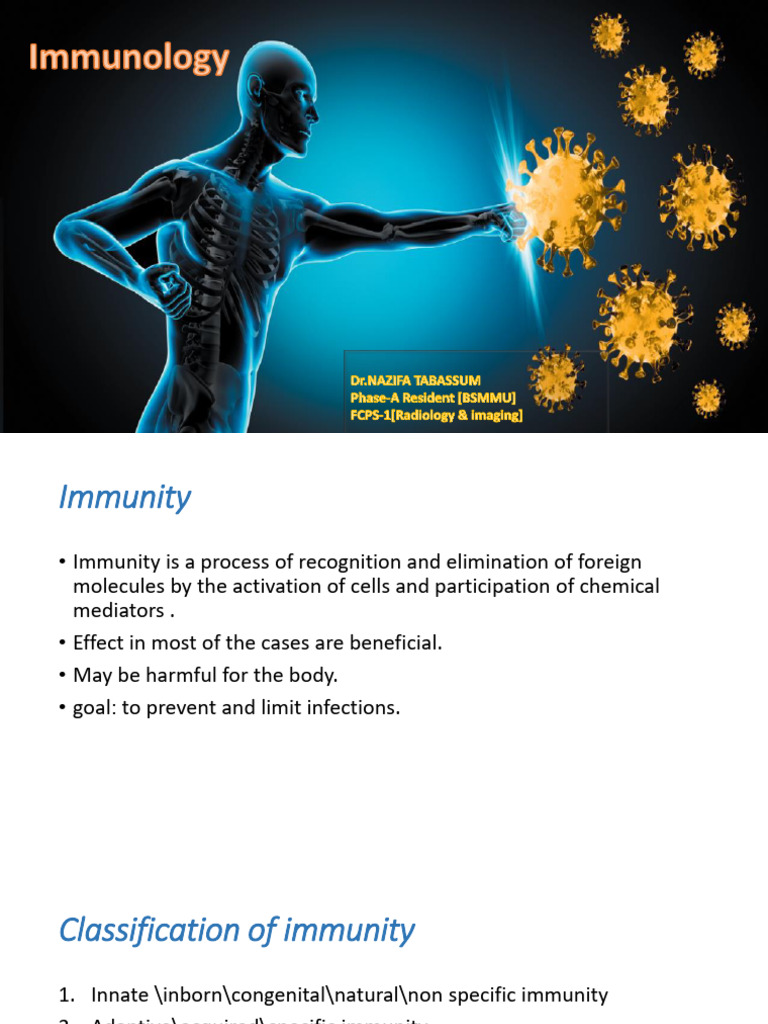 Understanding Immunity: Types & Functions | PDF | Immune System ...