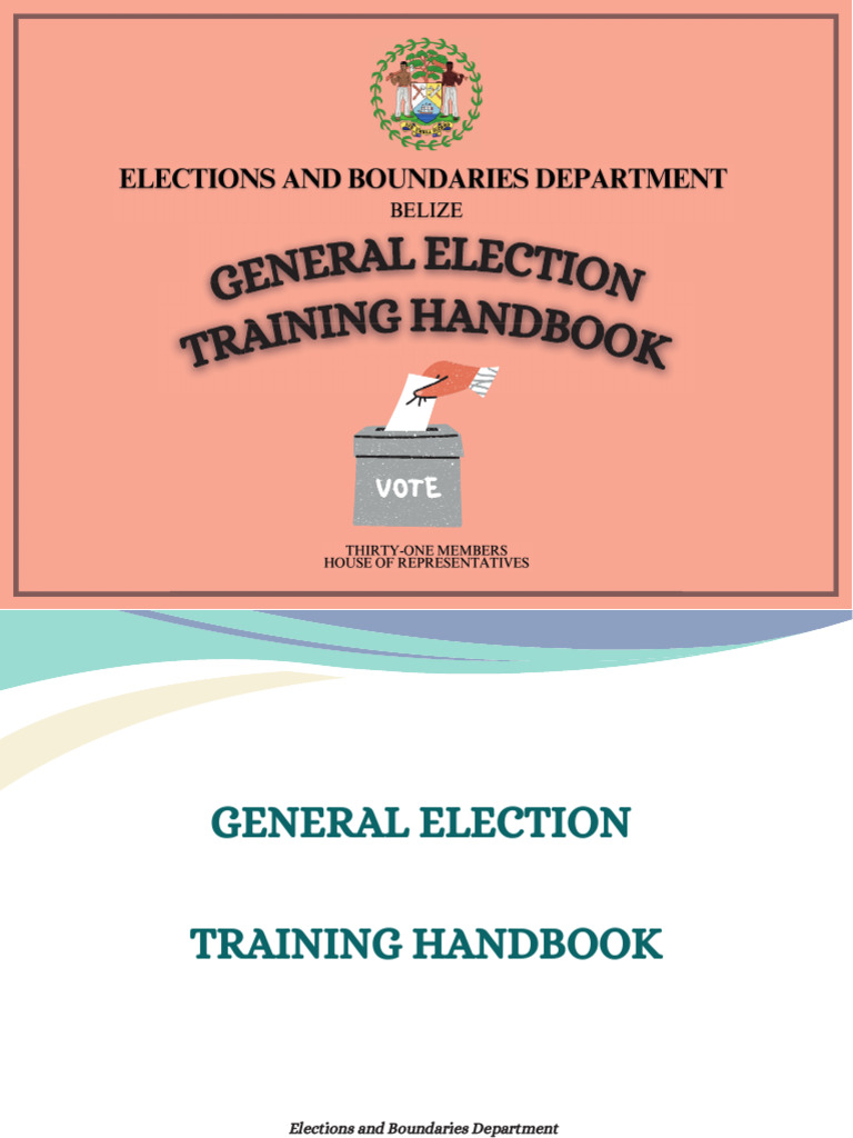 Elections and Boundaries Department Belize Revised | PDF | Voting | Ballot