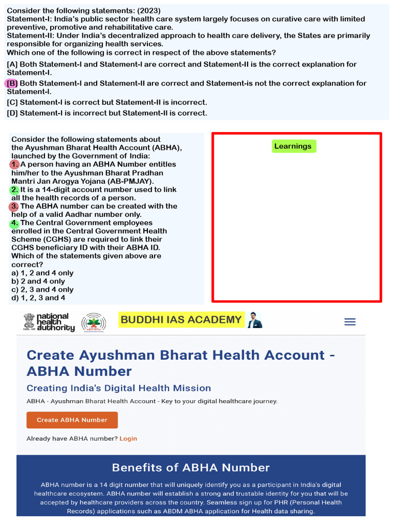ABHA Benefits and Health Account Overview | PDF | Electronic Health ...