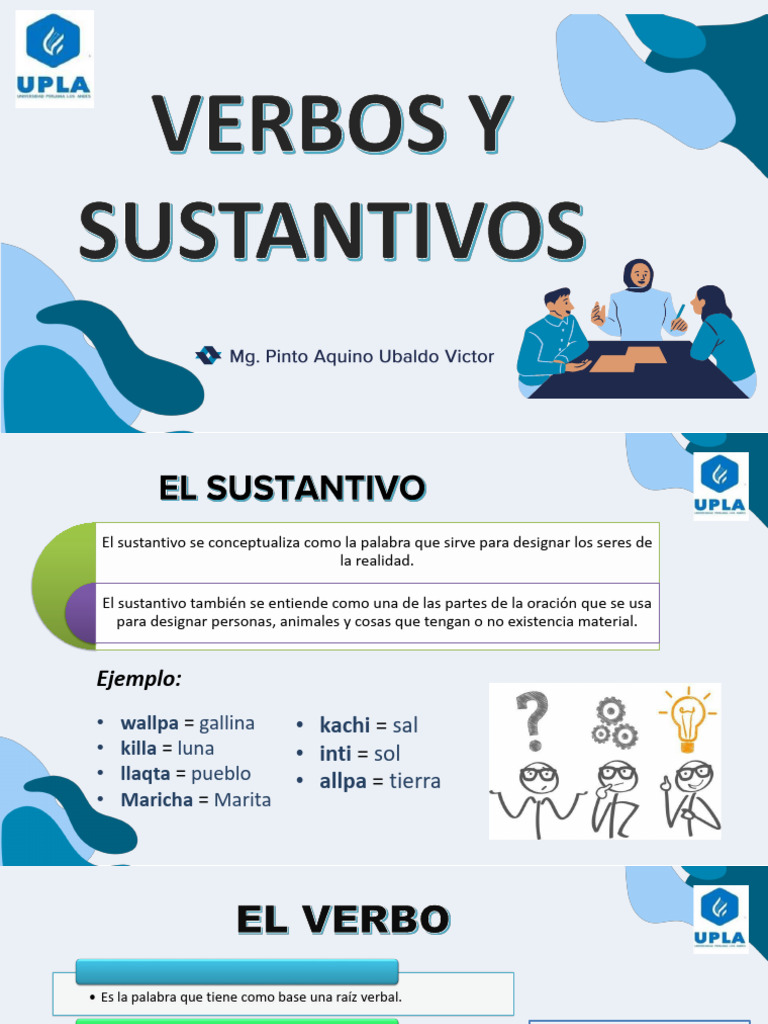 Sustantivo Verbo en Quechua | PDF | Verbo | Sustantivo
