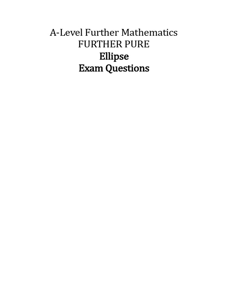 EdExcel Further Pure 1 Past Papers | PDF
