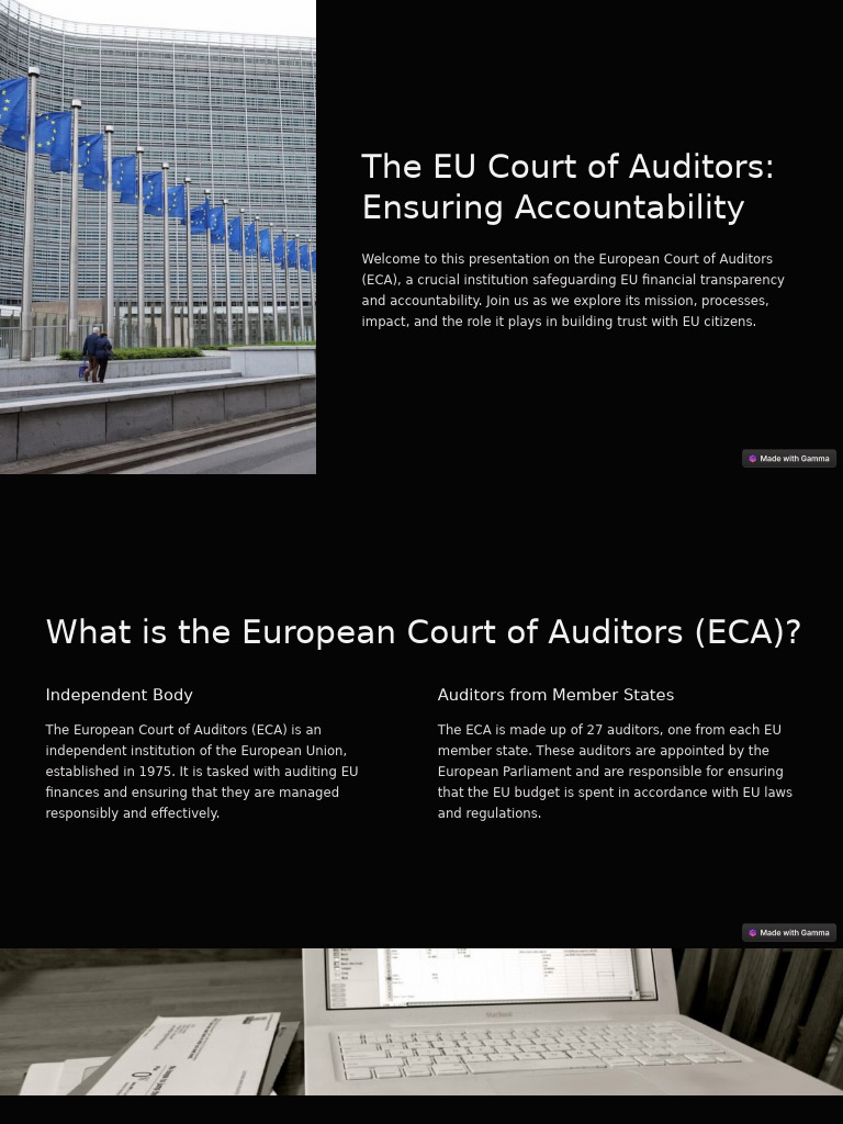 The EU Court of Auditors Ensuring Accountability | PDF | Audit ...