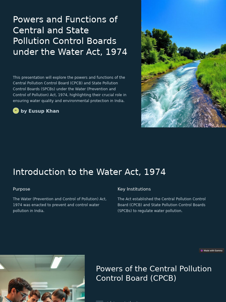 Powers and Functions of Central and State Pollution Control Boards ...