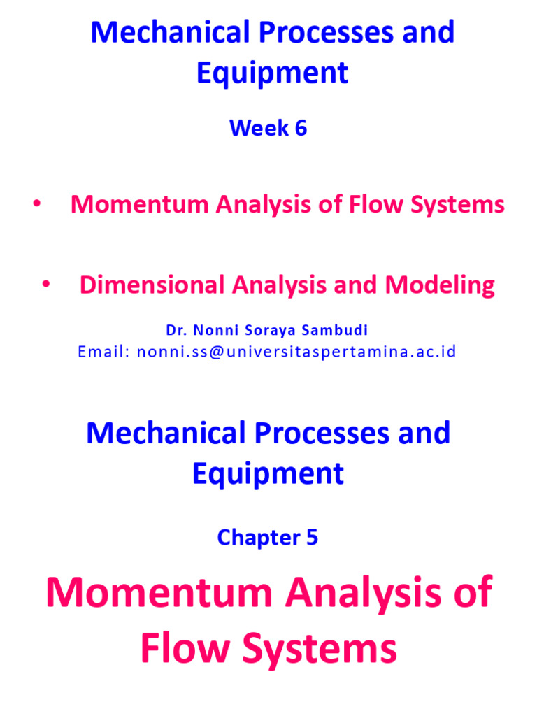 6 - Momentum Analysis - Dimensional Analysis | PDF